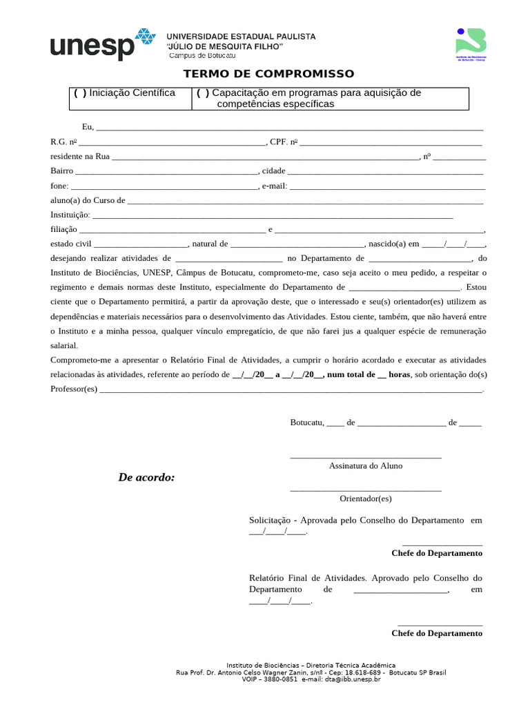 Solicitacao Atividades Formacao Complementar | PDF