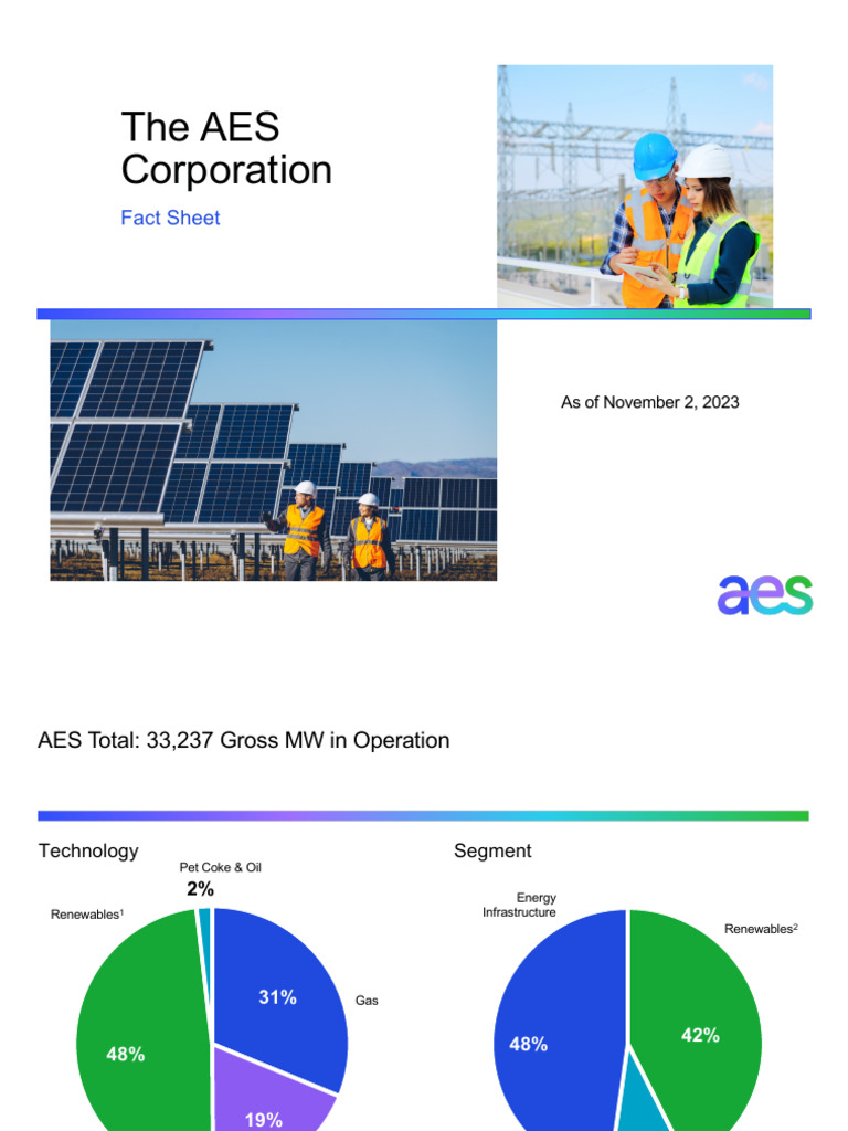 AES Renewable Energy Overview 2023 | PDF | Renewable Energy | Equity ...