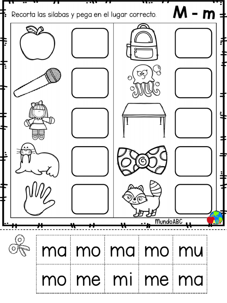 8 - Silabas Recortable | PDF