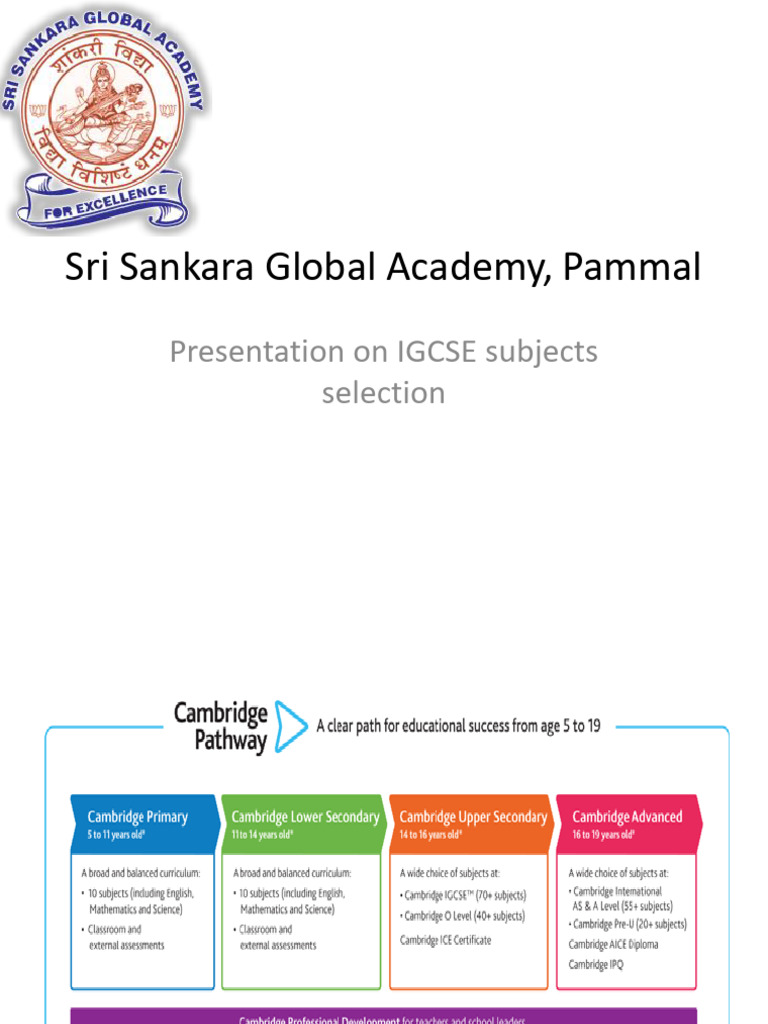 Igcse Subject Selection | PDF