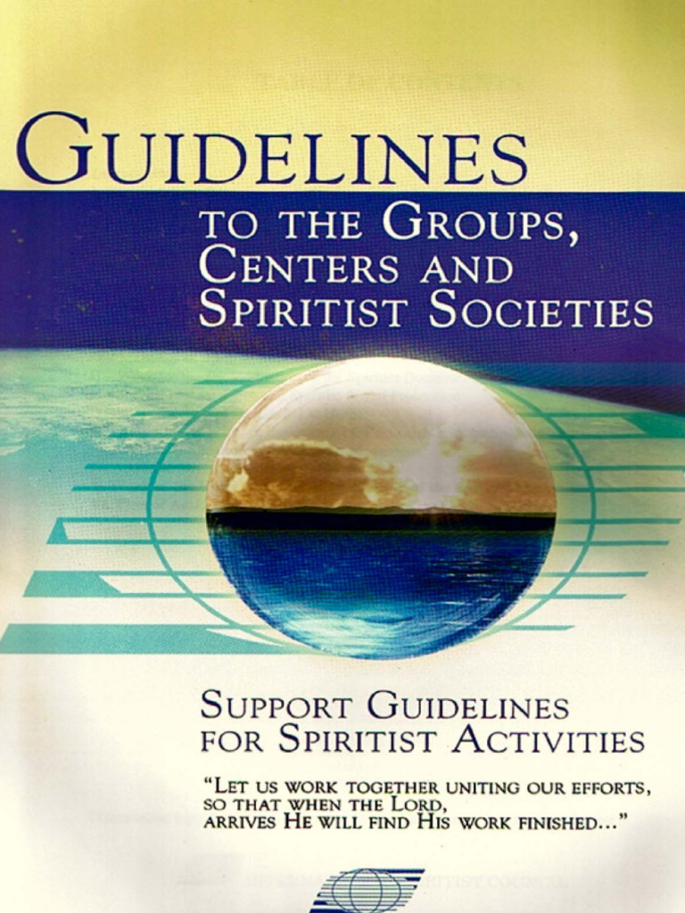 Spiritist Society Guidelines for Growth | PDF | Religious Belief And ...