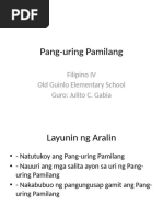 Pang-Uring Pamilang | PDF