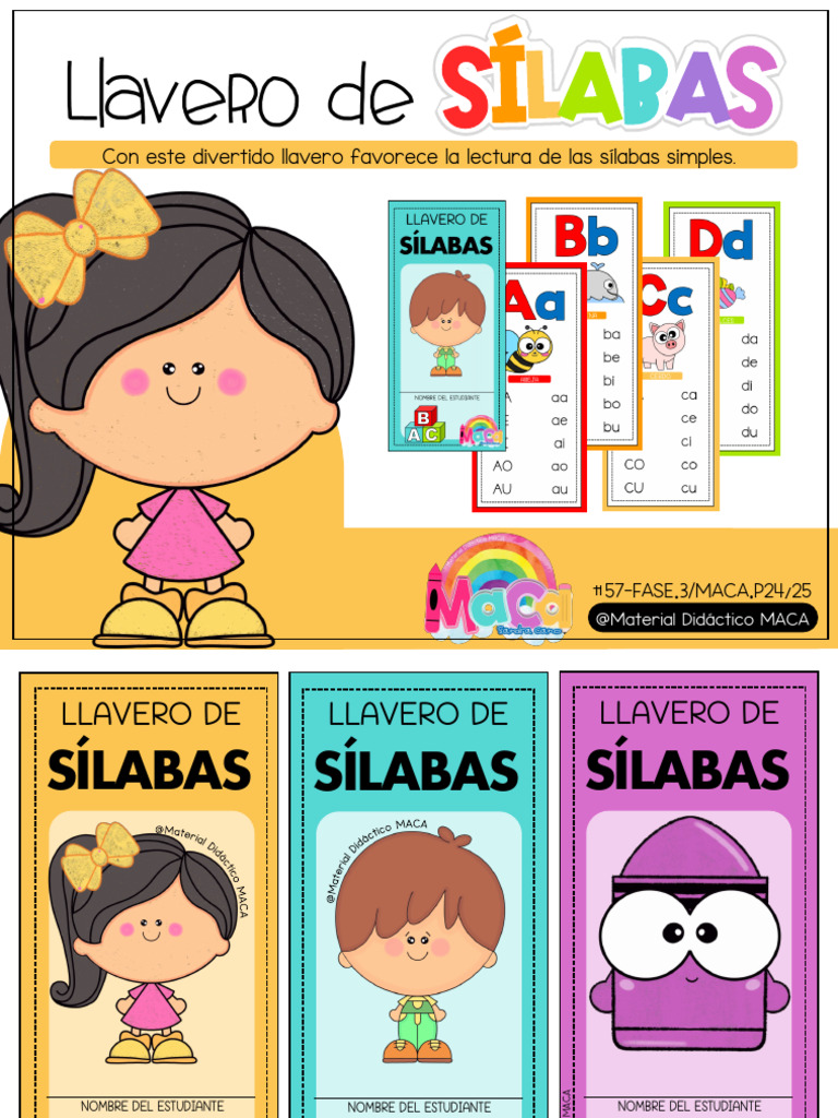 Llavero Didáctico de Sílabas | PDF | Derecho Civil (Common Law) | Ley ...