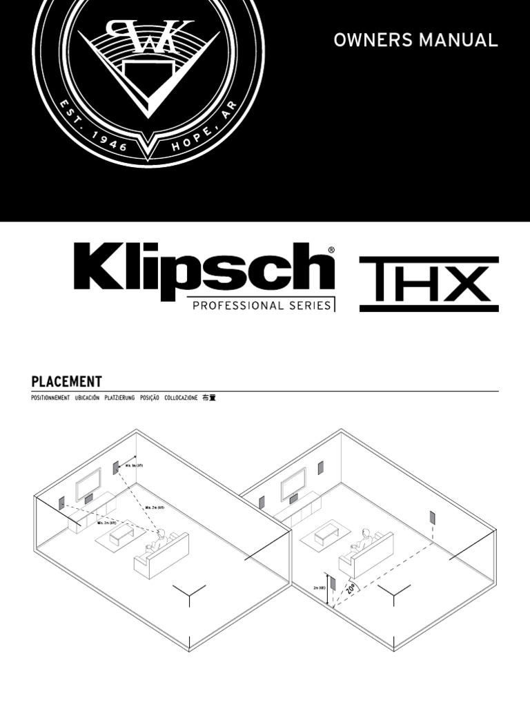 Professional THX Series - Manual - v02WEB 635712707310060000 | PDF