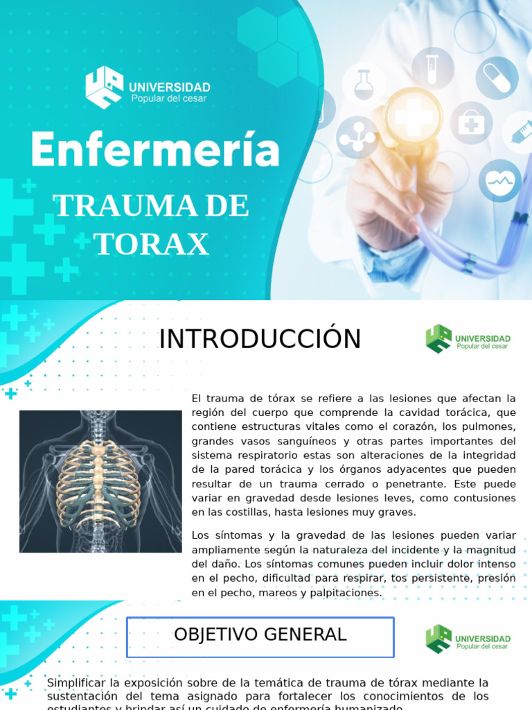 Trauma de Torax | PDF | Tórax | Pulmón