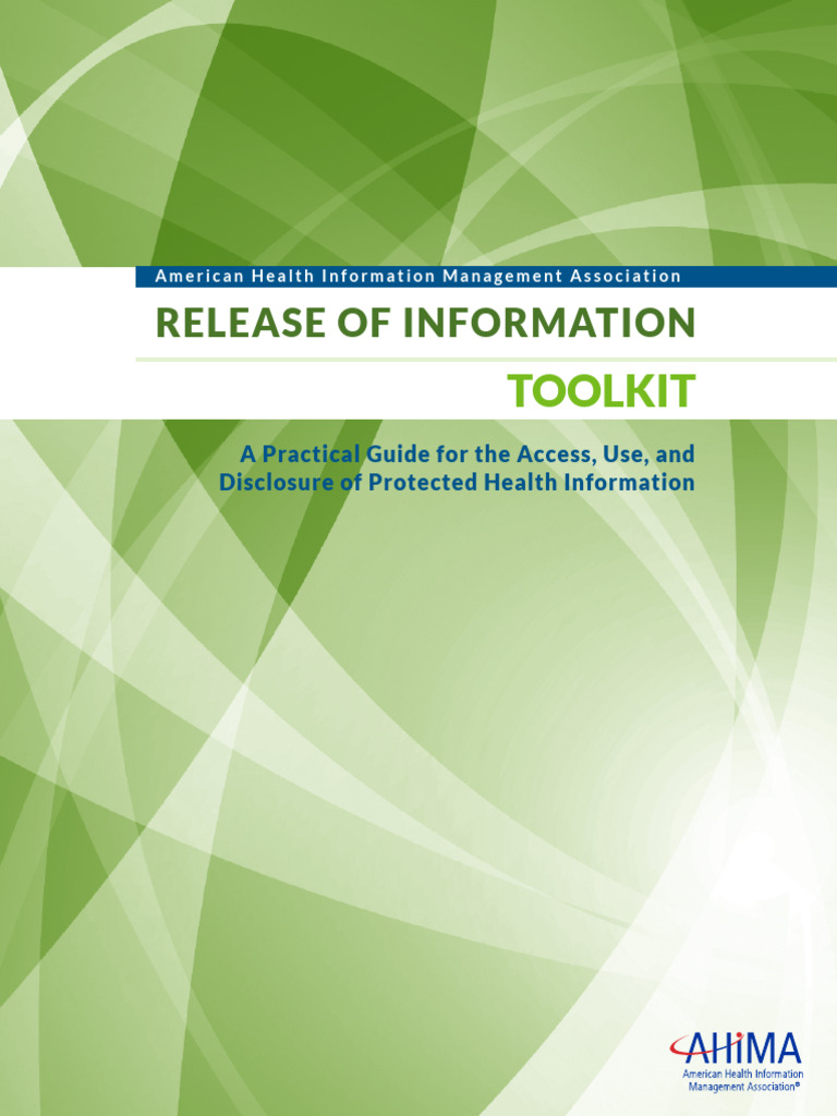 Release of Information Toolkit Axs | PDF | Health Insurance Portability ...