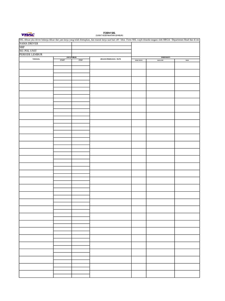Form SPL Triatra | PDF