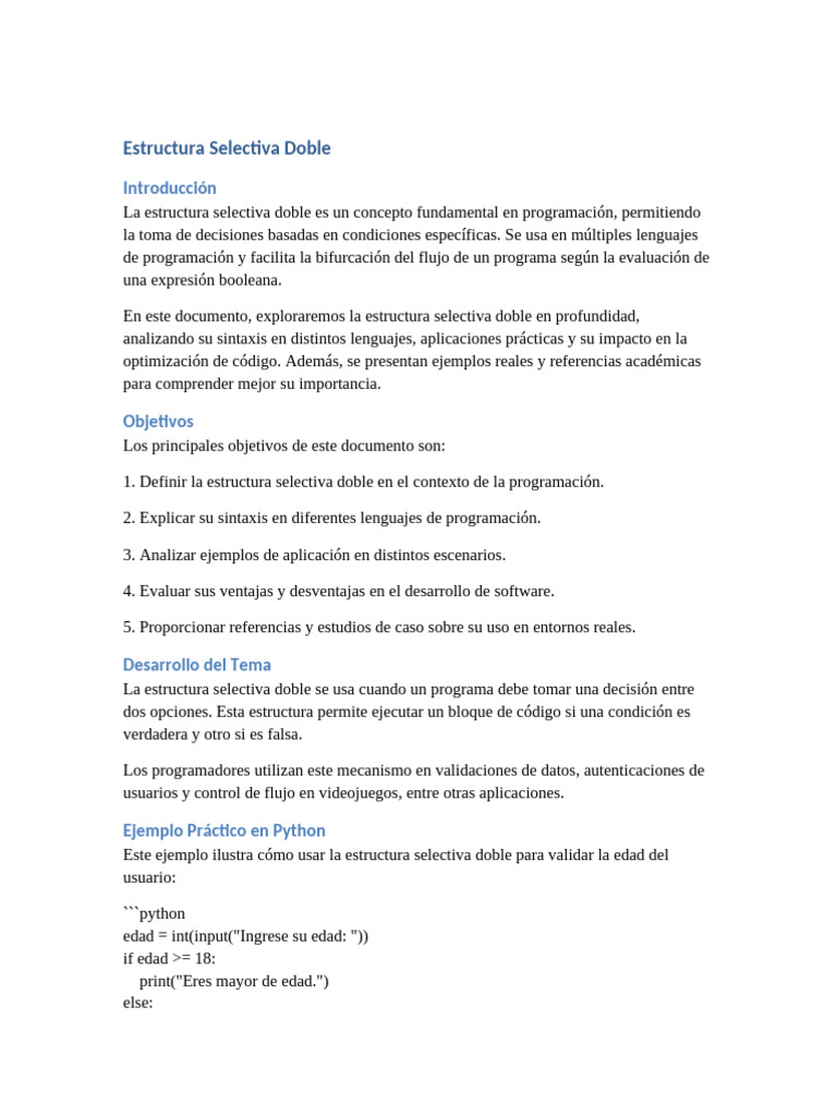 Estructura_Selectiva_Doble_Extendido | PDF | Java (lenguaje de programación) | Lenguaje de ...