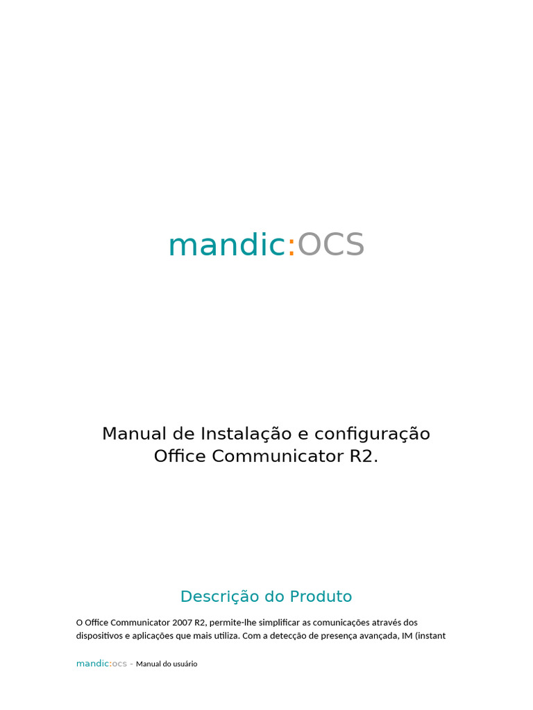 Manual OCS | PDF | Microsoft | Programas