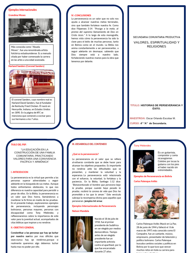 Triptico Feria de Conocimiento | PDF