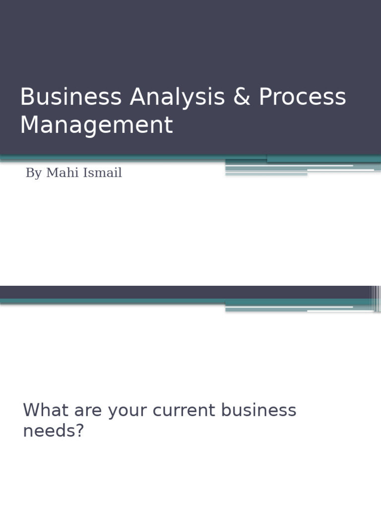 Business Analysis & Process Management | PDF