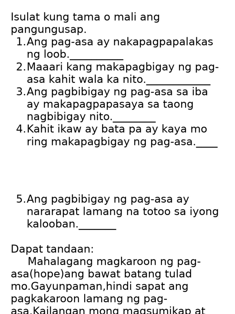 Esp Dapat Tandaan 4th Quarter | PDF