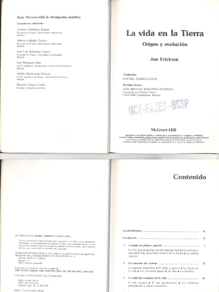 Erickson, Jon - La Vida en La Tierra (Completo) | PDF