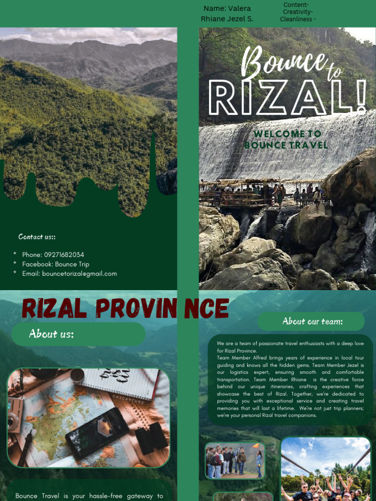 Rizal Province Tour Packages Overview | PDF | Transport | Bus