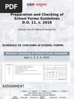 DepEd Order 11, s. 2018: School Forms Guidelines | PDF