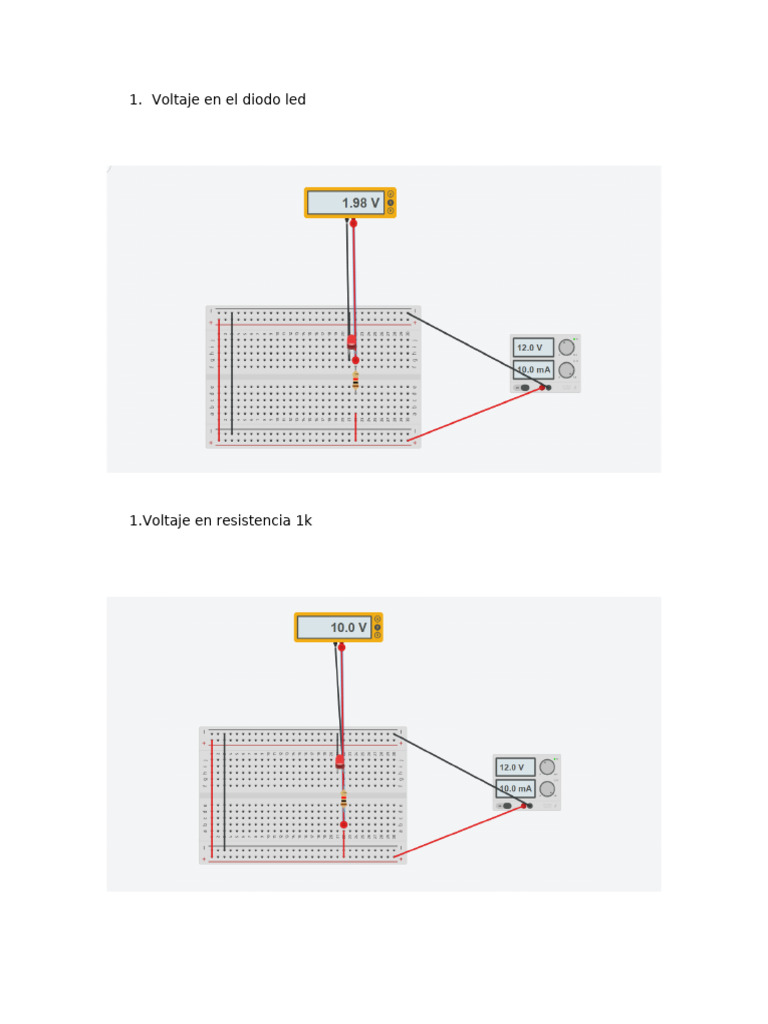 Voltaje en El Diodo Led | PDF