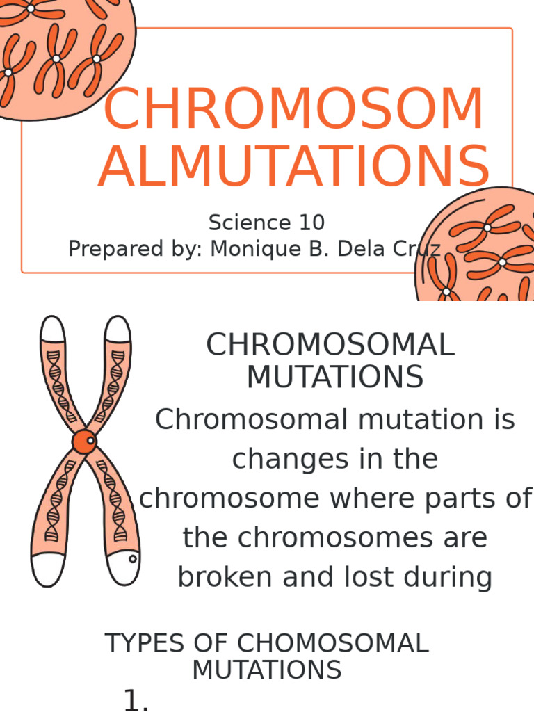 Genetic Mutations Science Presentation in Blue Orange Flat Graphic ...