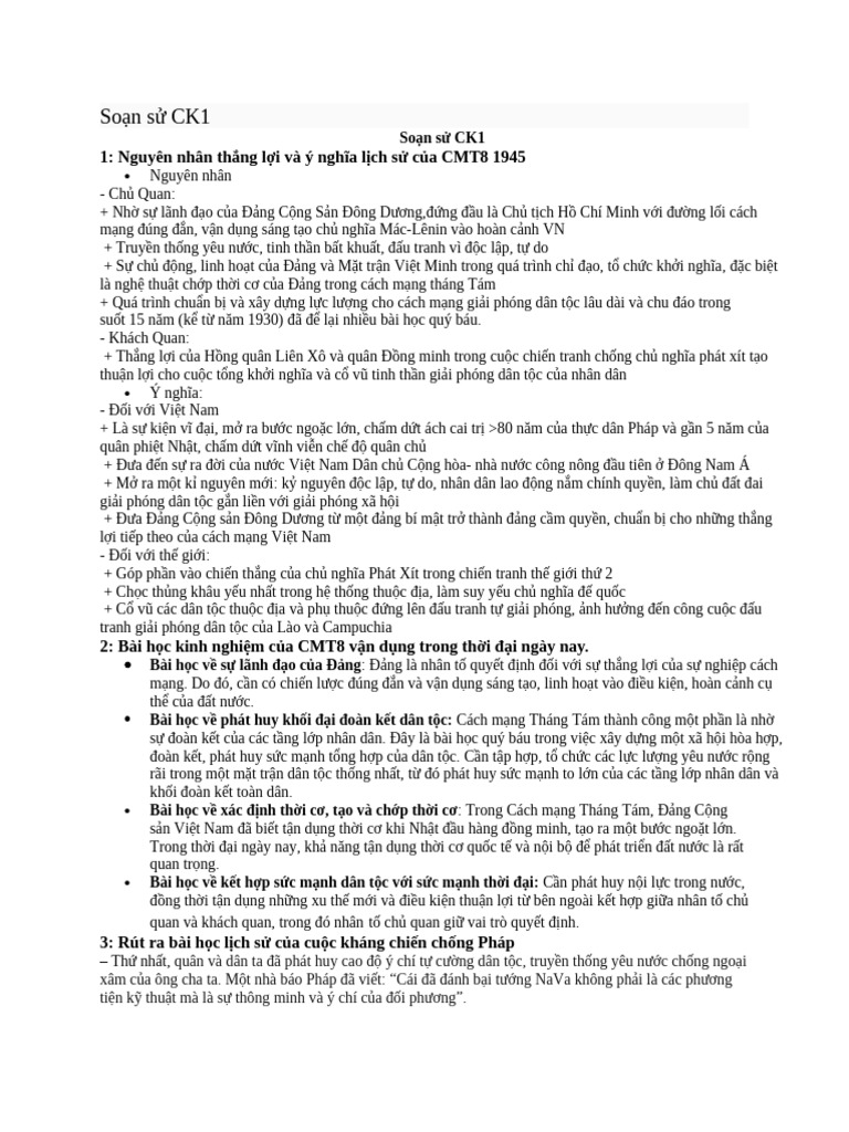 Soa%CC%A3n%20su%CC%9B%CC%89%20CK1%20-%20MINH%20NGO%CC%A3C | PDF