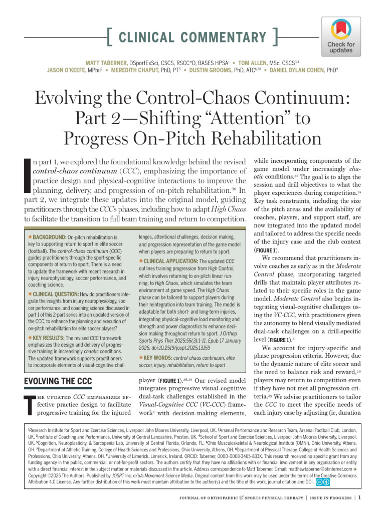 Evolving The Control-Chaos Continuum Part 2 - Shifting Attention' To ...