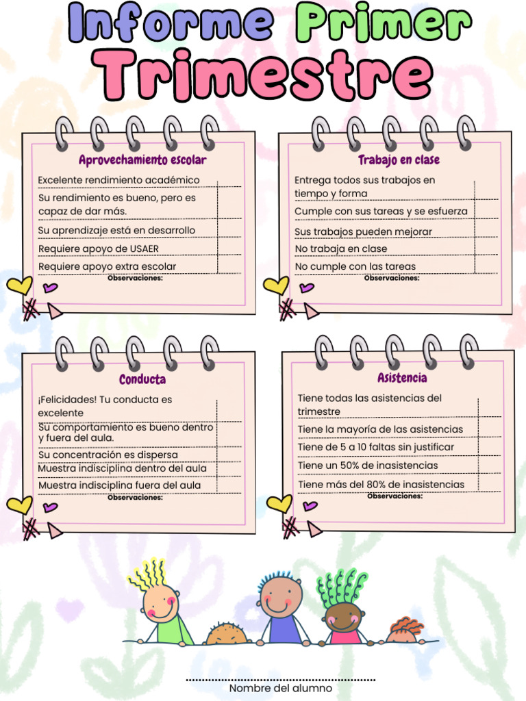 Informe Primer Trimestre | PDF