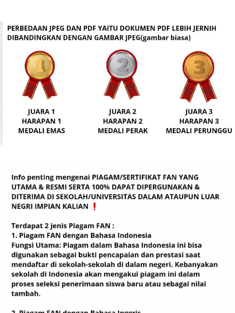 Kumpulan Design Piagam Sertifikat Dan Manfaatnya | PDF