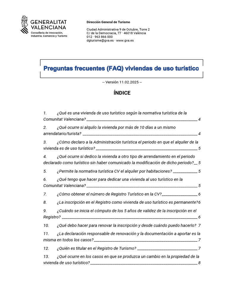 Índice: - Versión 11.02.2025 | PDF | Propiedad | Barrio residencial