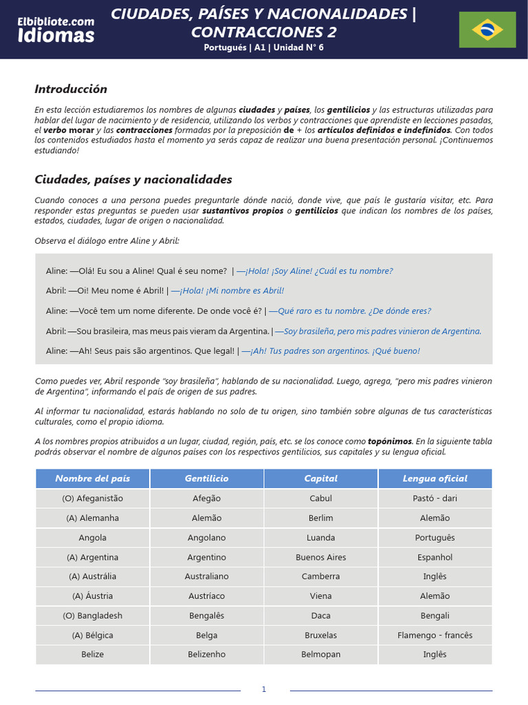 Gentilicios de Lisboa y Portugal | PDF | Lengua portuguesa | Lisboa