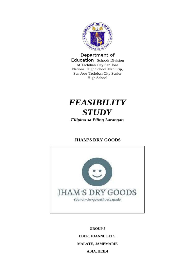 Feasbility Study - Sample | PDF