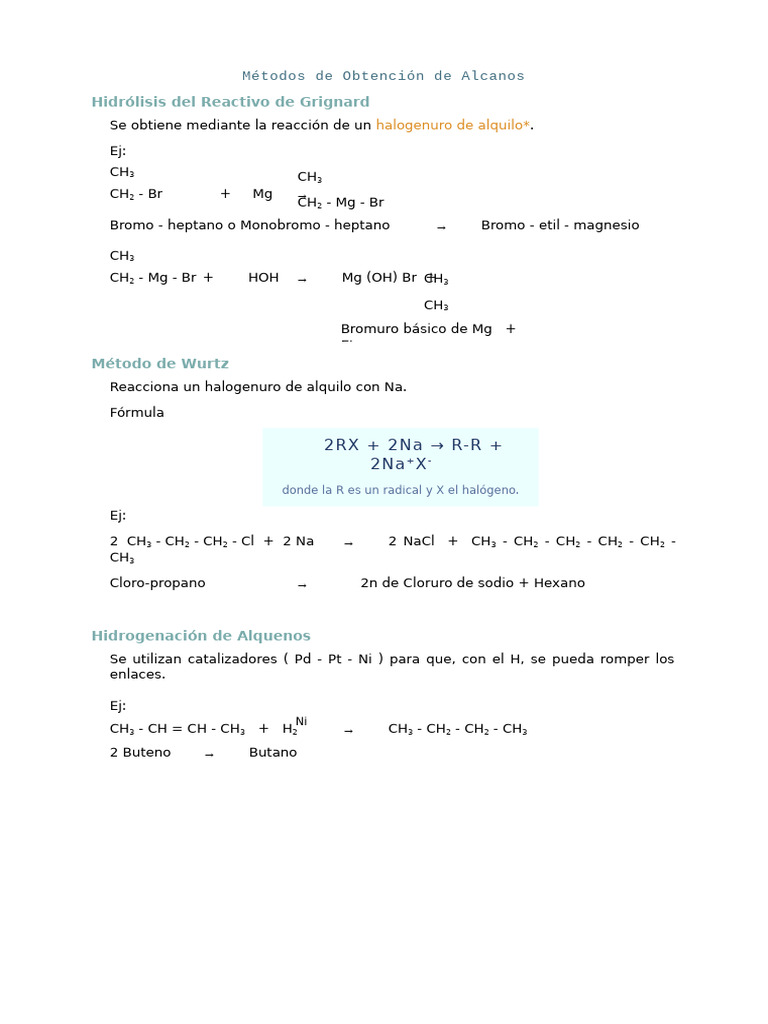 Alcanos, Enos, Inos | PDF | Alqueno | Alcano