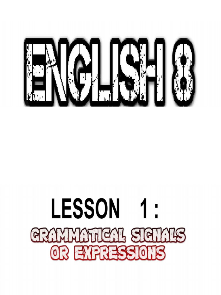 Grammatical Signals Lesson (Feb 17,2025) | PDF