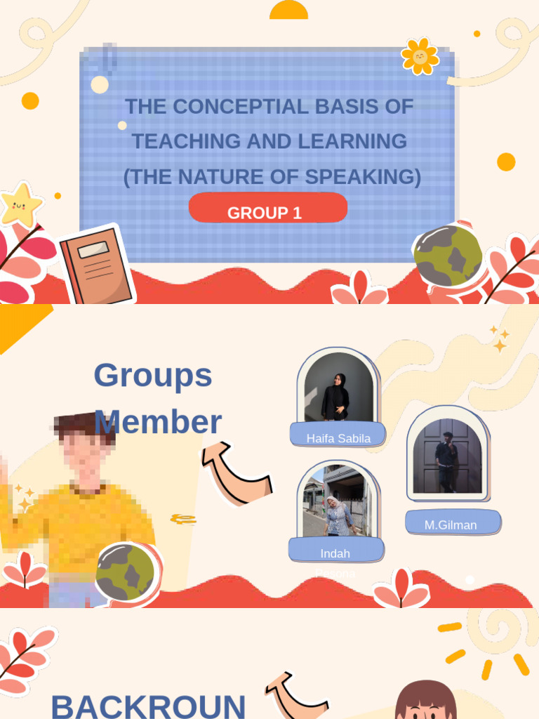 GROUP 1 PPT Speaking | PDF | Communication | Cognition