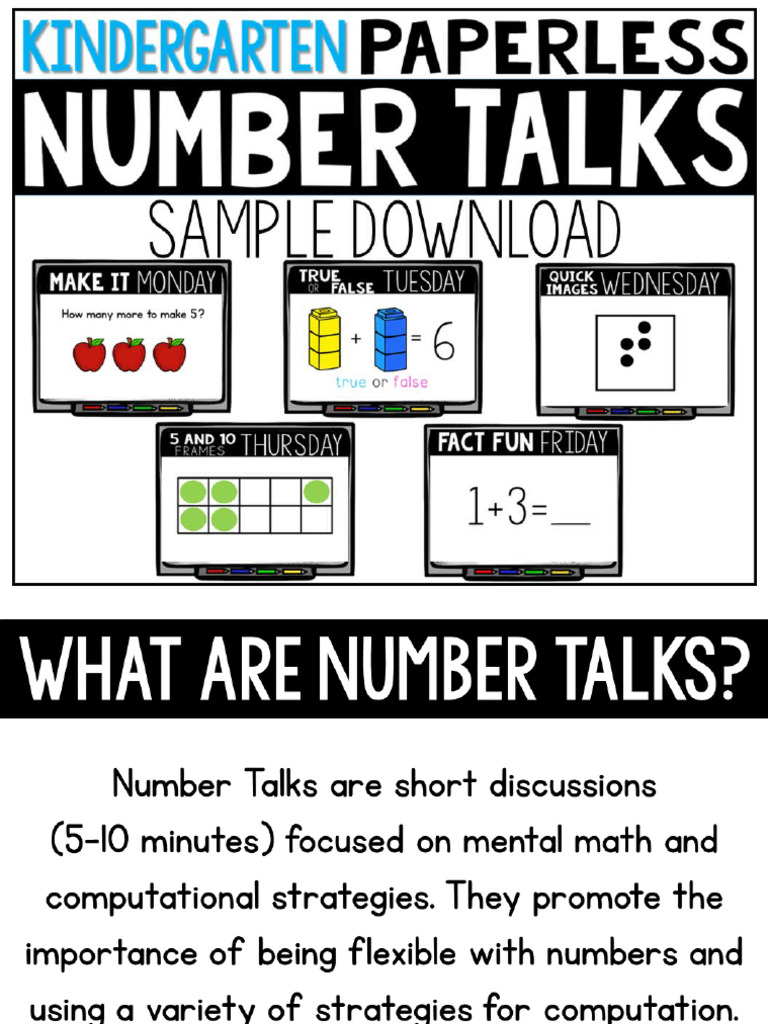 Grade-Specific Number Talks Resources | PDF