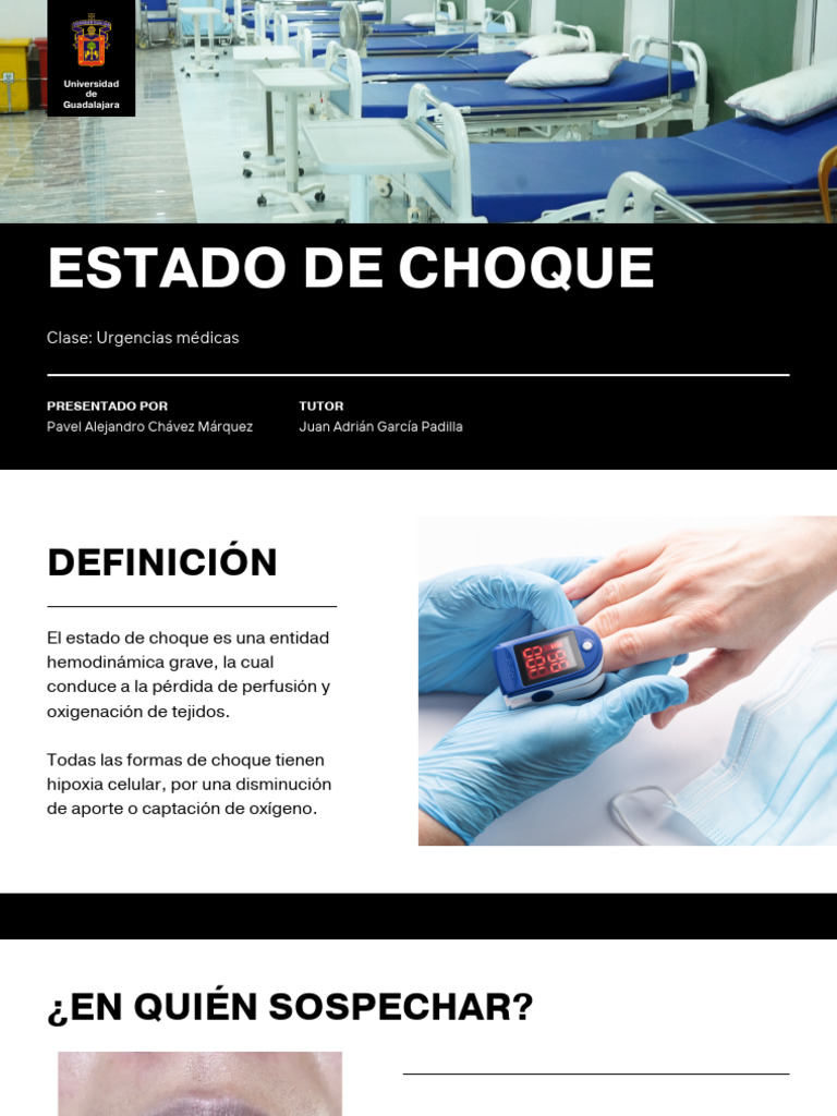 Estado de Choque | PDF | Choque (circulatorio) | Especialidades Medicas
