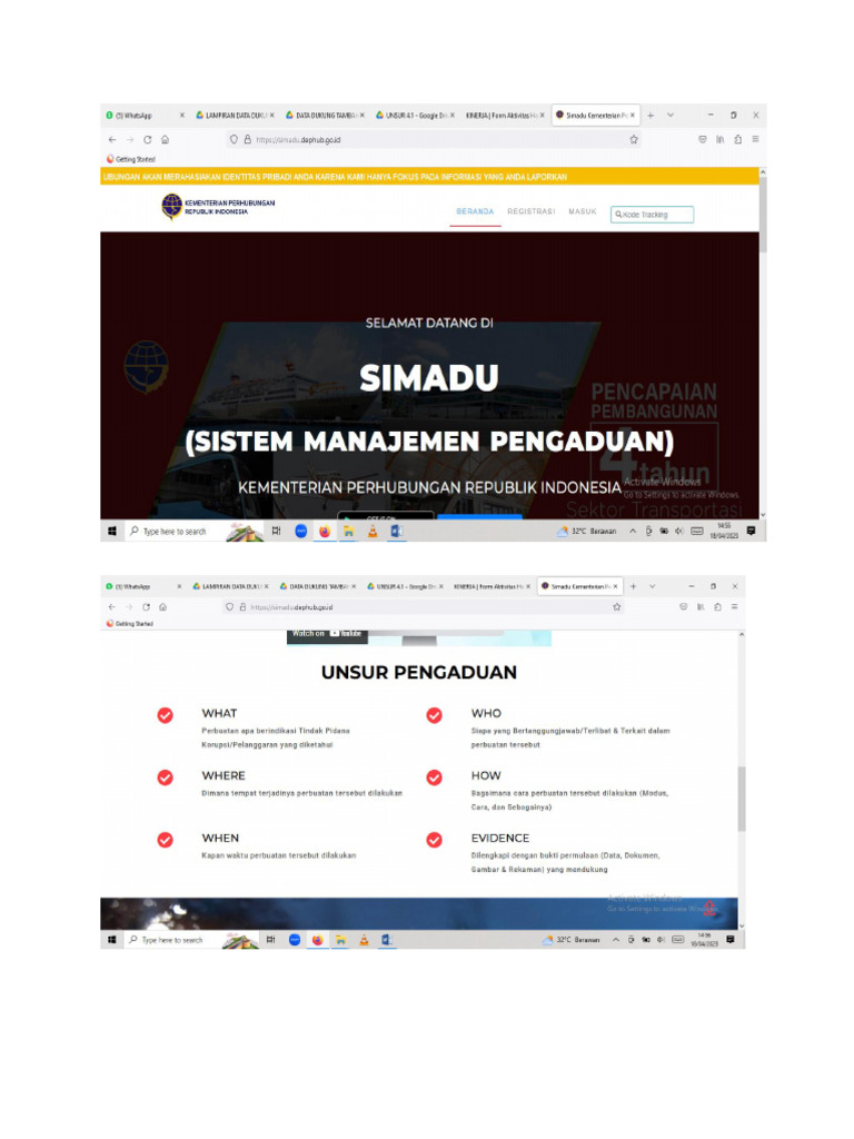 3.1.4.2.1.C.SIMADU Kemenhub | PDF