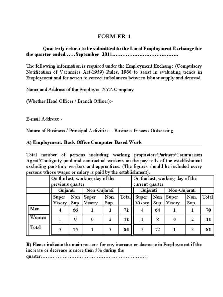 FORM-ER-1 | Employment | Government
