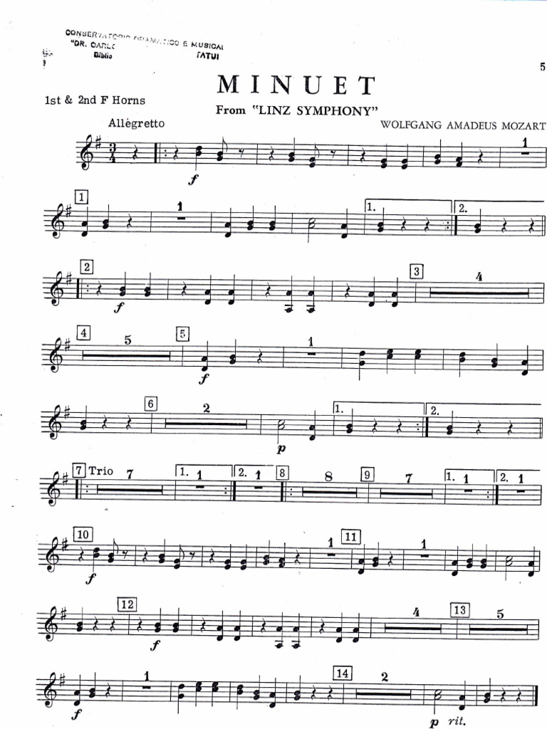 Trompas - Minuet | PDF