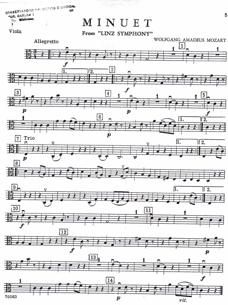 Viola - Minuet | PDF