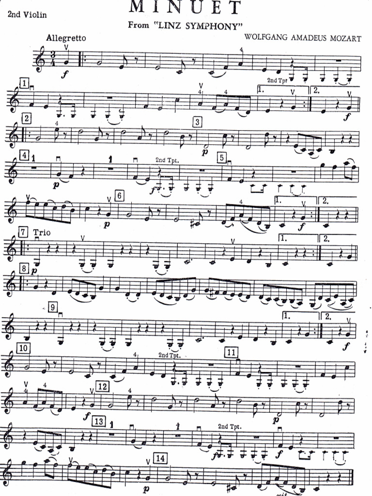 Violino 2 - Minuet | PDF