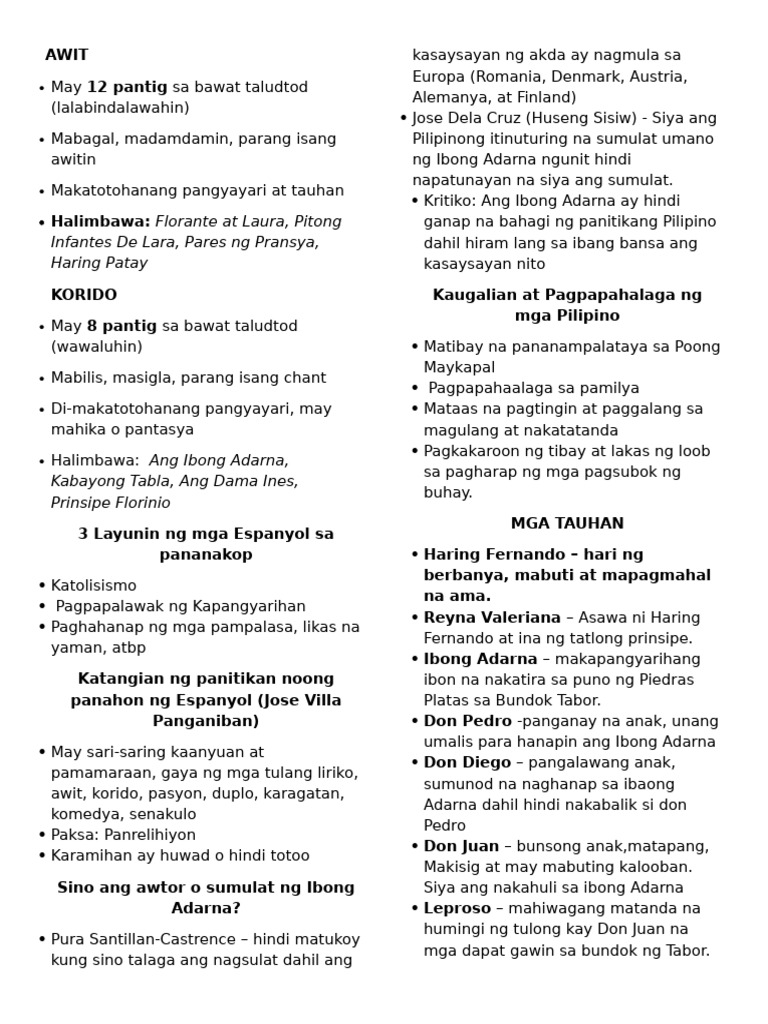 Florante at Laura, Pitong Infantes de Lara, Pares NG Pransya, Haring ...