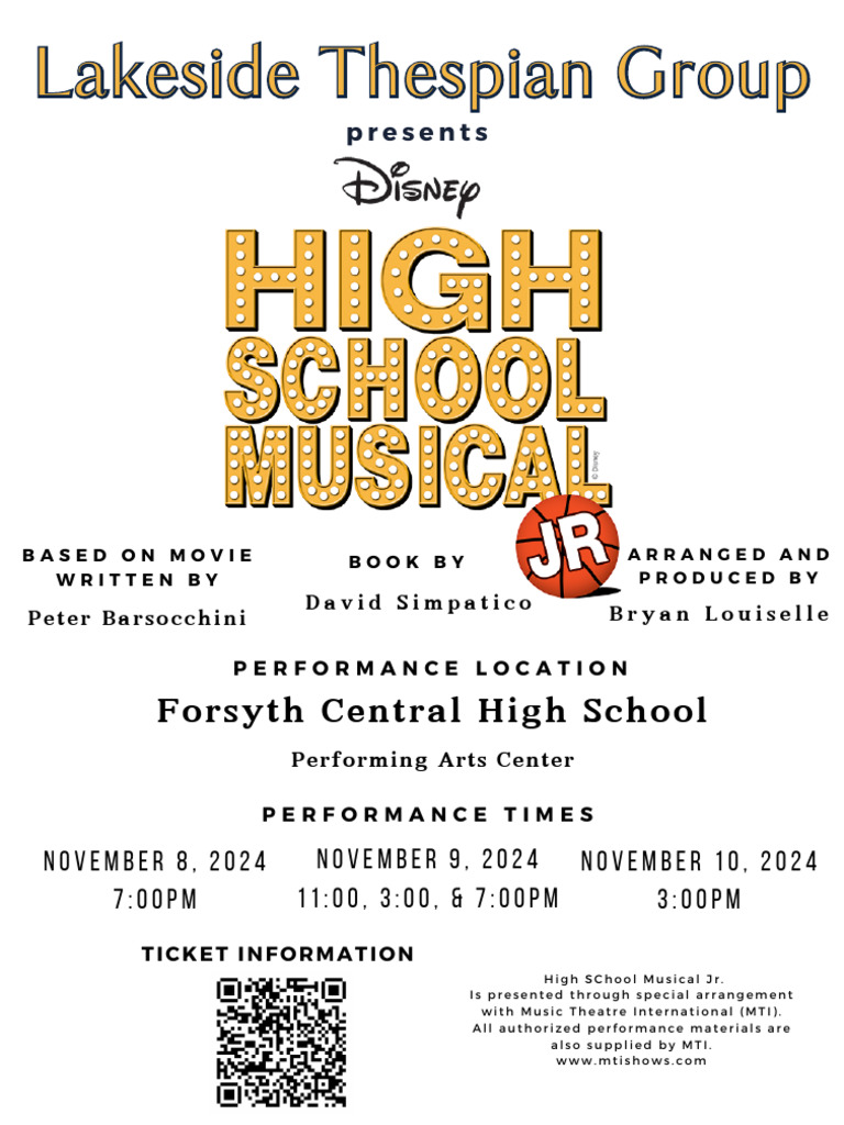 High School Musical Jr. Poster Final | PDF