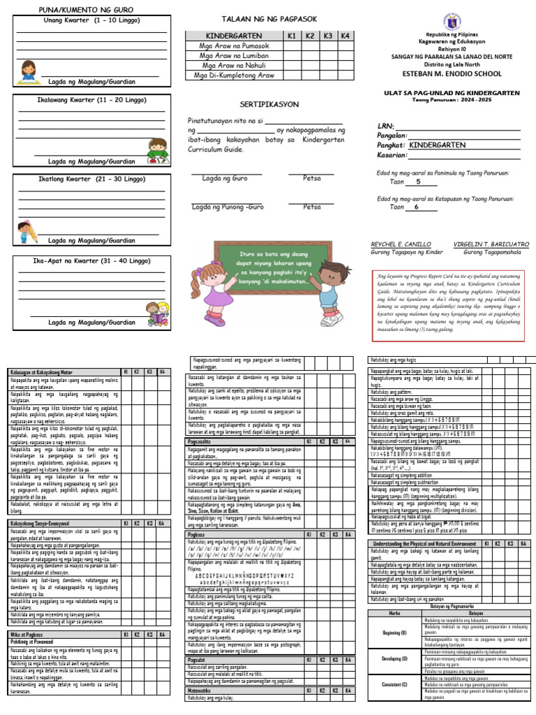 Contextualized Progress Report Card | PDF