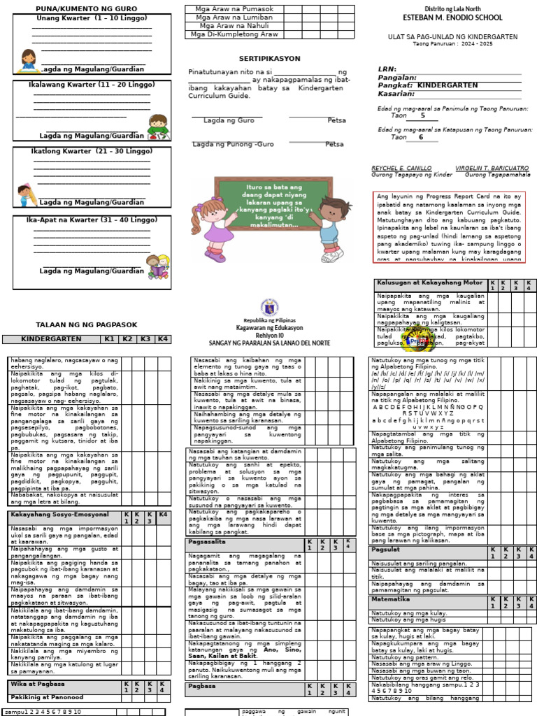 Contextualized Progress Report Card | PDF