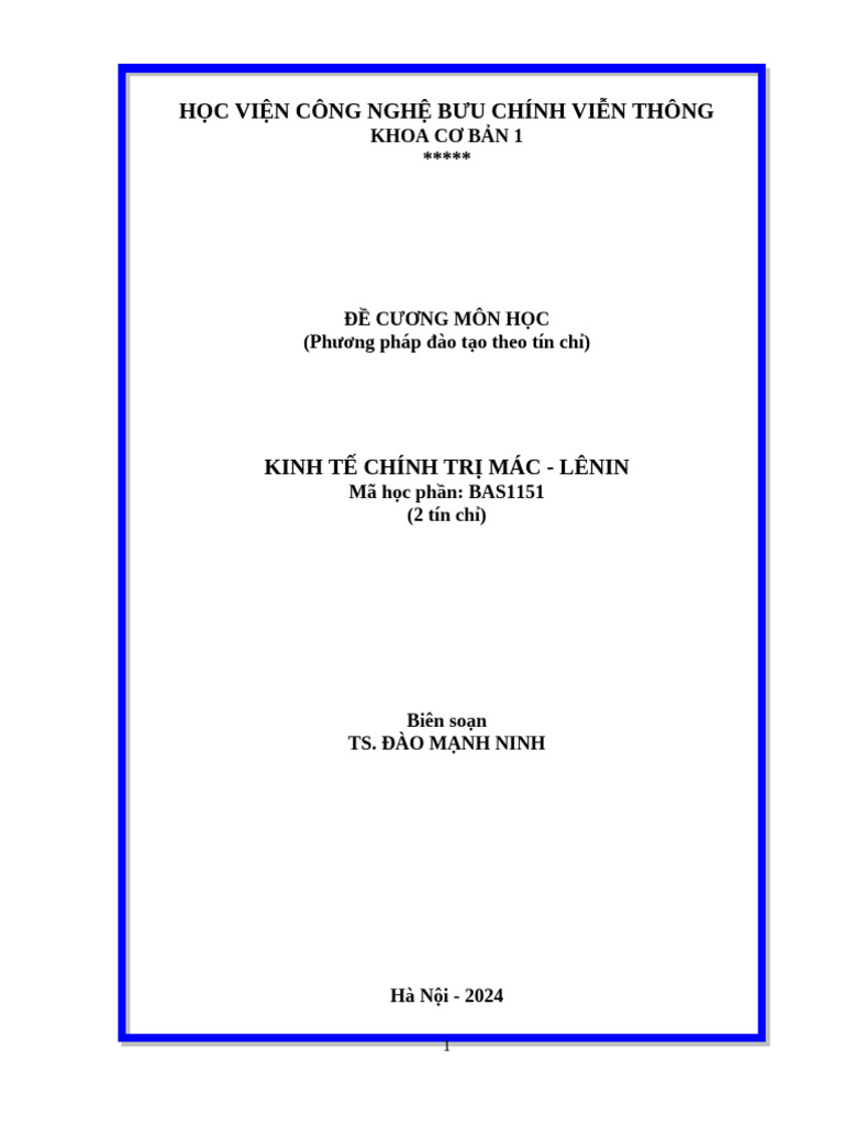 DE CUONG KTCT 2024 | PDF