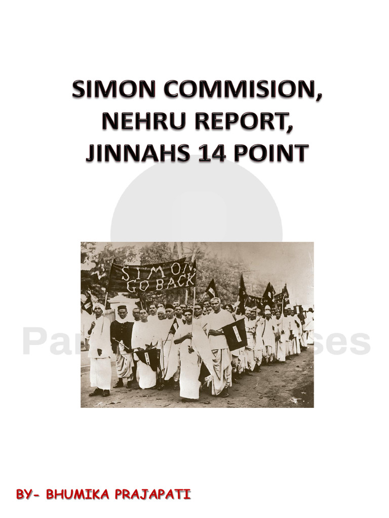 PDF (A4) Simon Commission | PDF | Politics Of India | Indian Nationalism