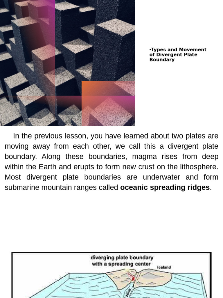 Divergent Plate Boundaries Explained | PDF