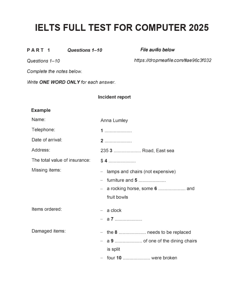 IELTS Academic Reading Test 2025 | PDF | Tickling | Steel