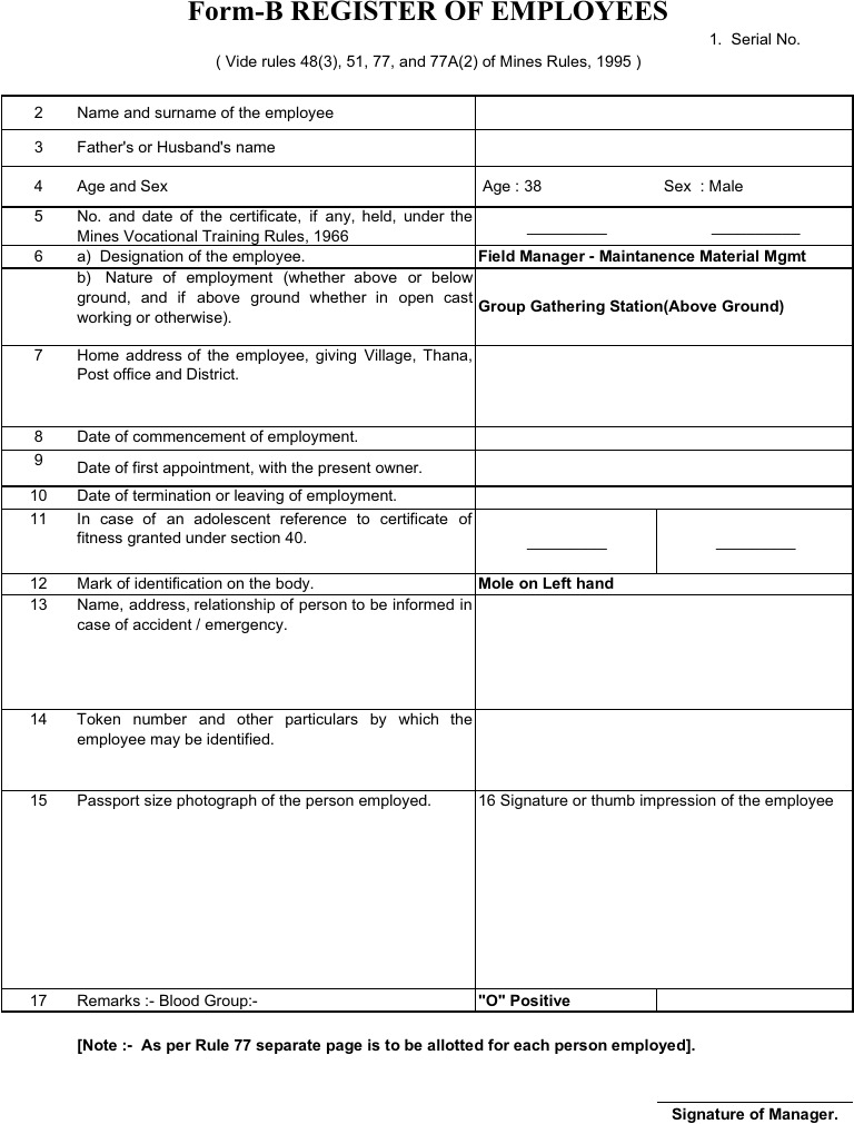Form B Employee Registration Guide | PDF | Technology & Engineering