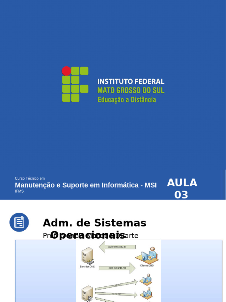 EAD 2015 - MSI-ADM SO AULA 03 - Encontro Presencial | PDF | Sistema de ...
