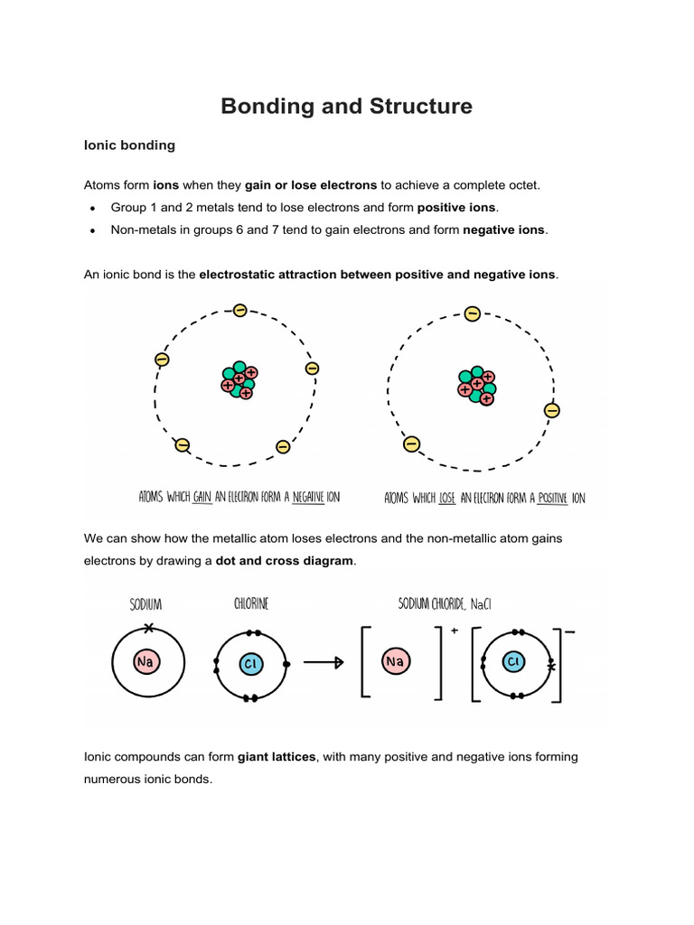 Bonding+and+Structure | PDF | Chemical Bond | Chemical Polarity