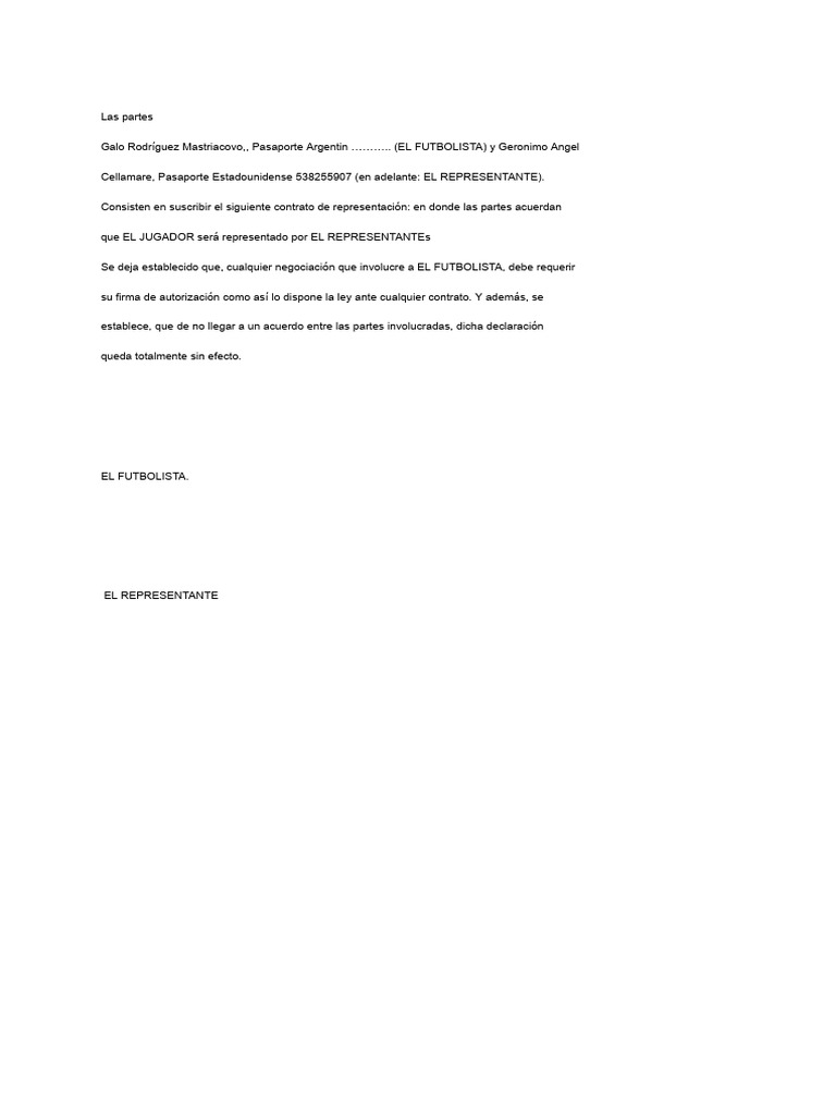 Contrato Geronimo | PDF